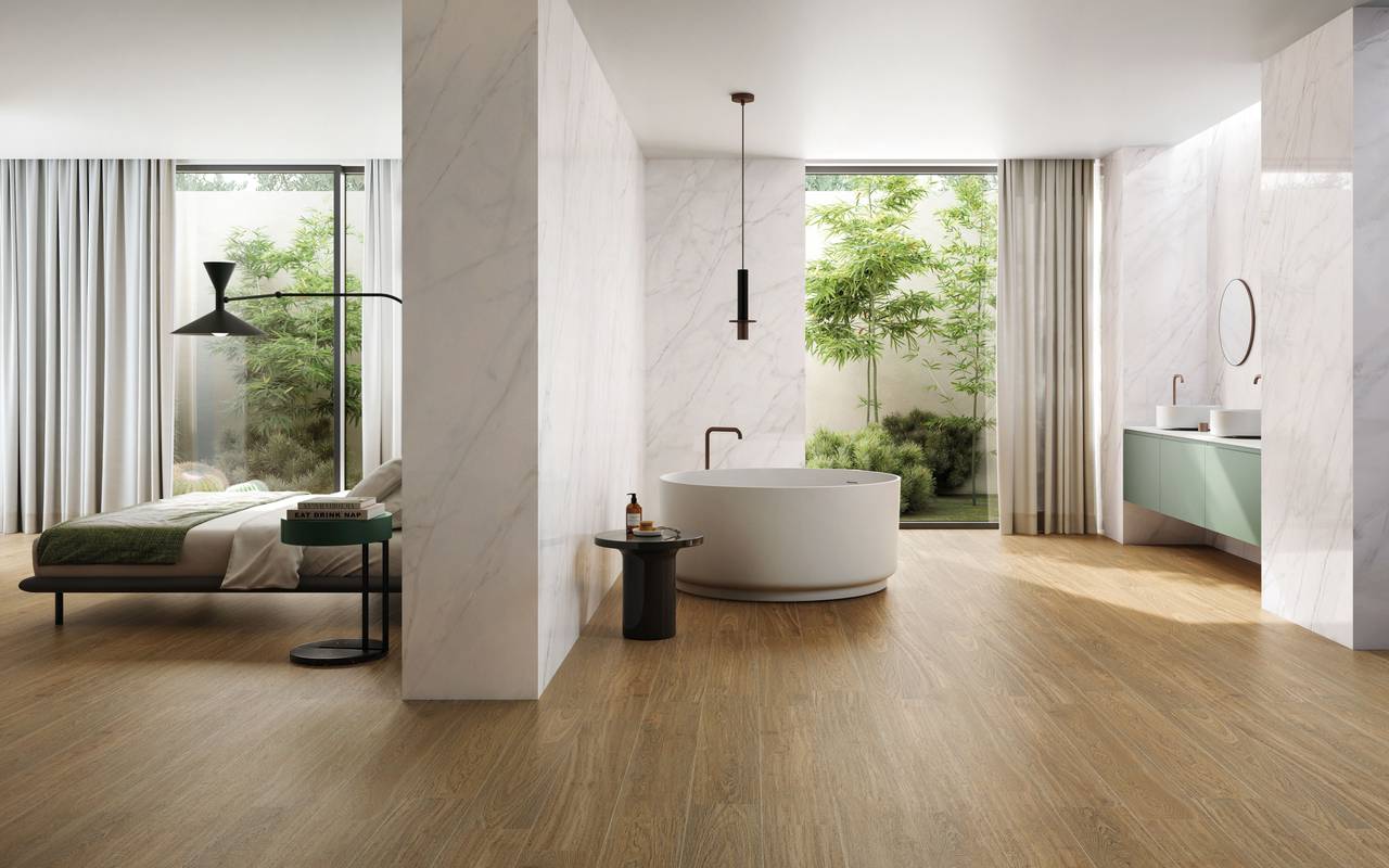 Pavimenti effetto legno rovere in gres Freedhome | Supergres