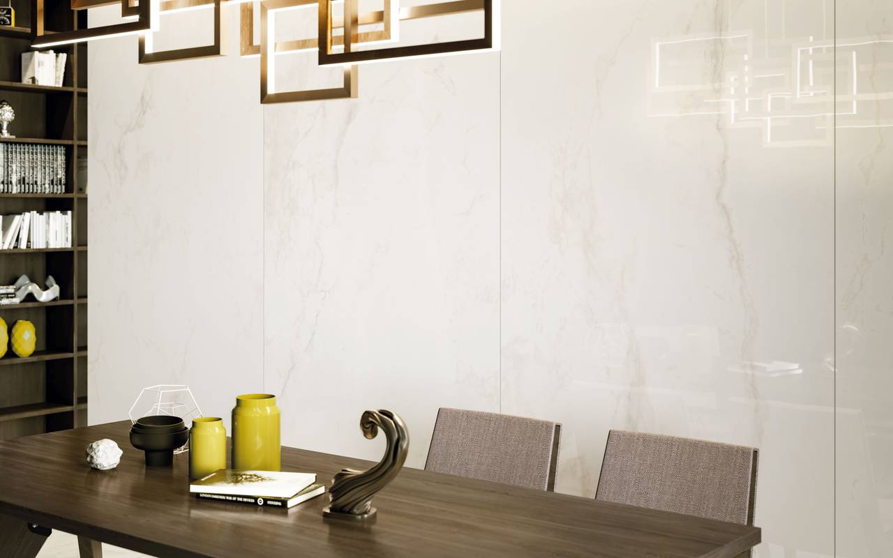 Marble effect floor tiles Purity Marble | Supergres